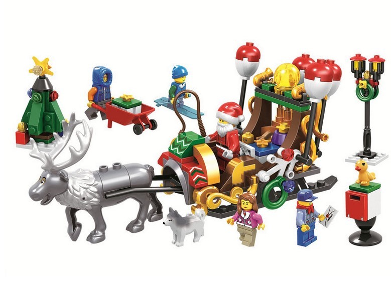 Купить Конструктор Сани Санты-Клауса / Городской квартал 221 деталь ...