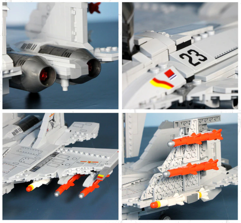 Купить Конструктор Китайский палубный истребитель J-15 1186 деталей Sembo Block 202055 недорого ...